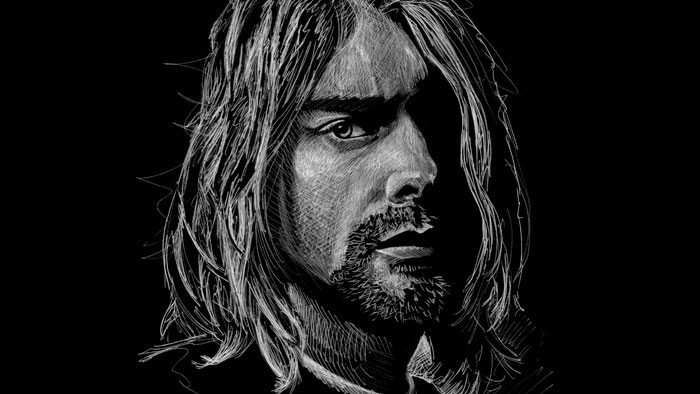 Nirvana frontman Kurt Cobain - Brian Lueck Design